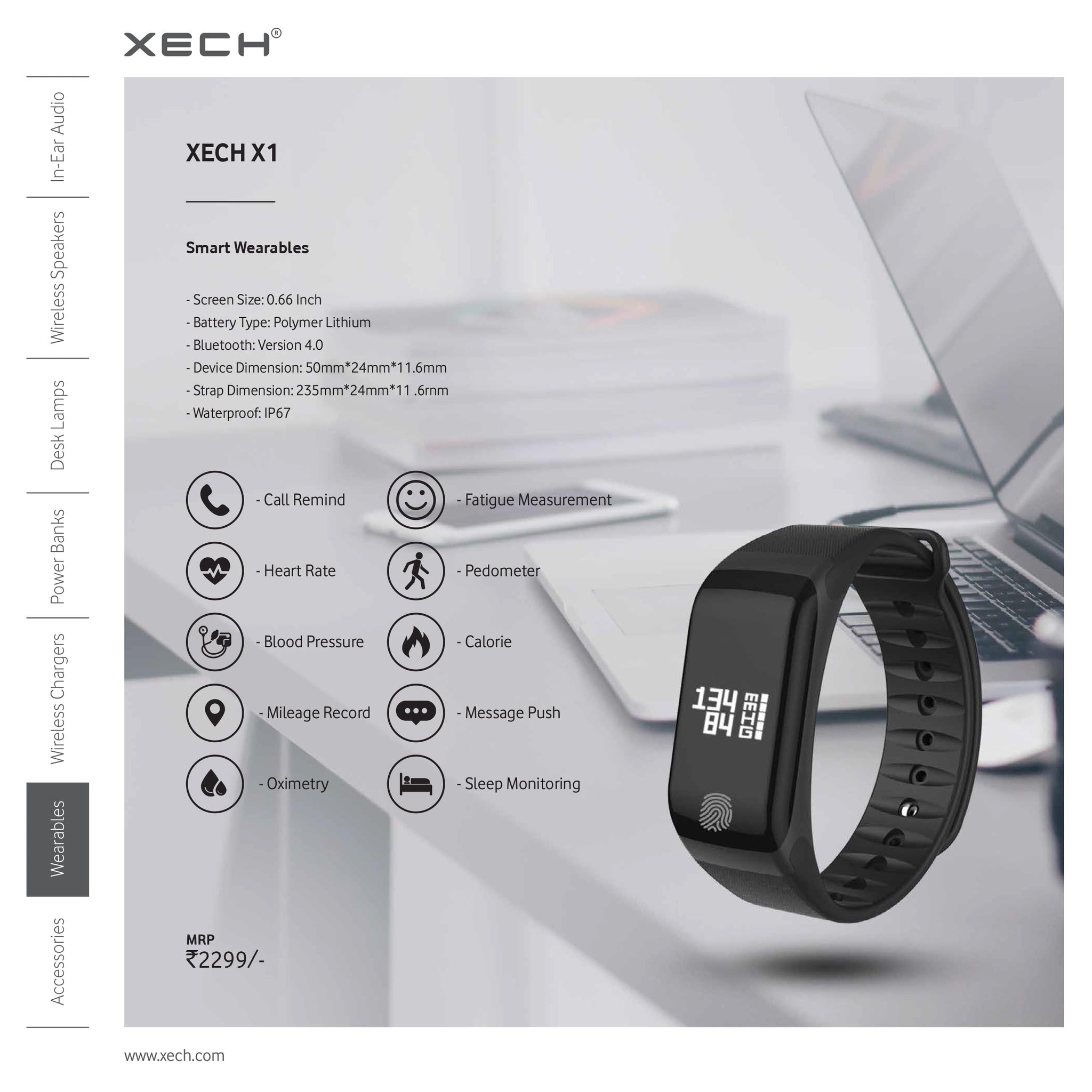 Xech X1 Smart Band – Marsh Clothing